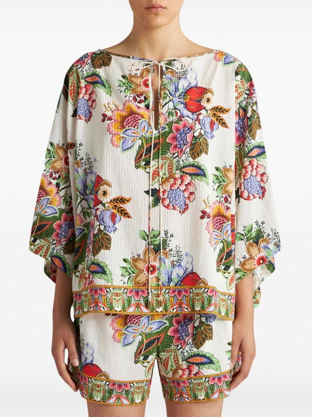 ETRO - Cotton And Silk Blend Top Etro