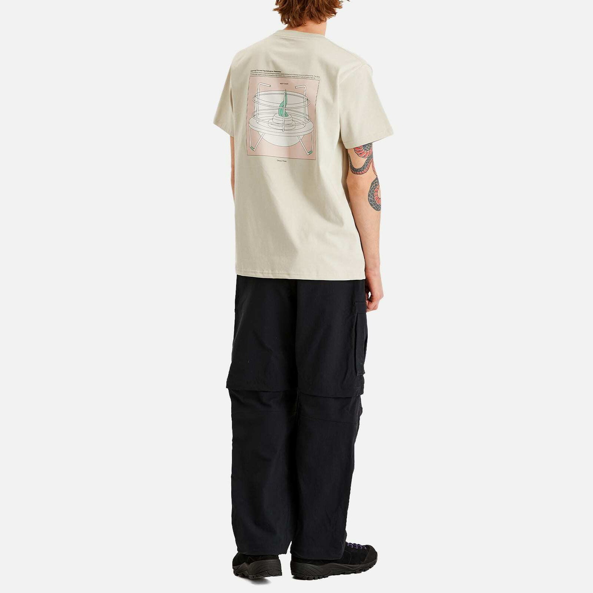 Snow Peak Men's Warm Oneself T-Shirt in Light Beige Snow Peak