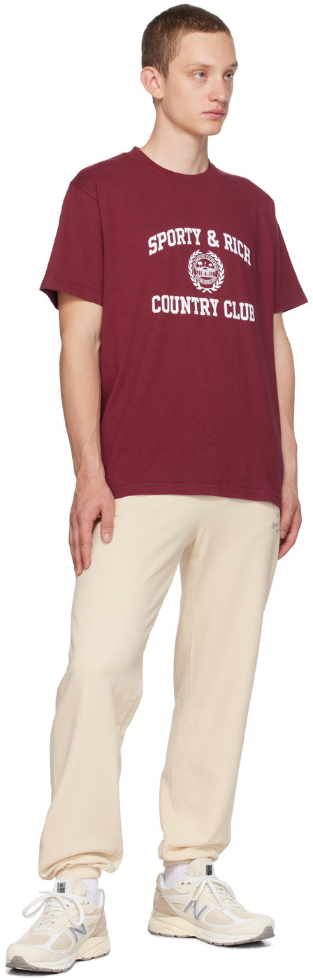 Sporty & Rich Off-White Crown Sweatpants Sporty & Rich