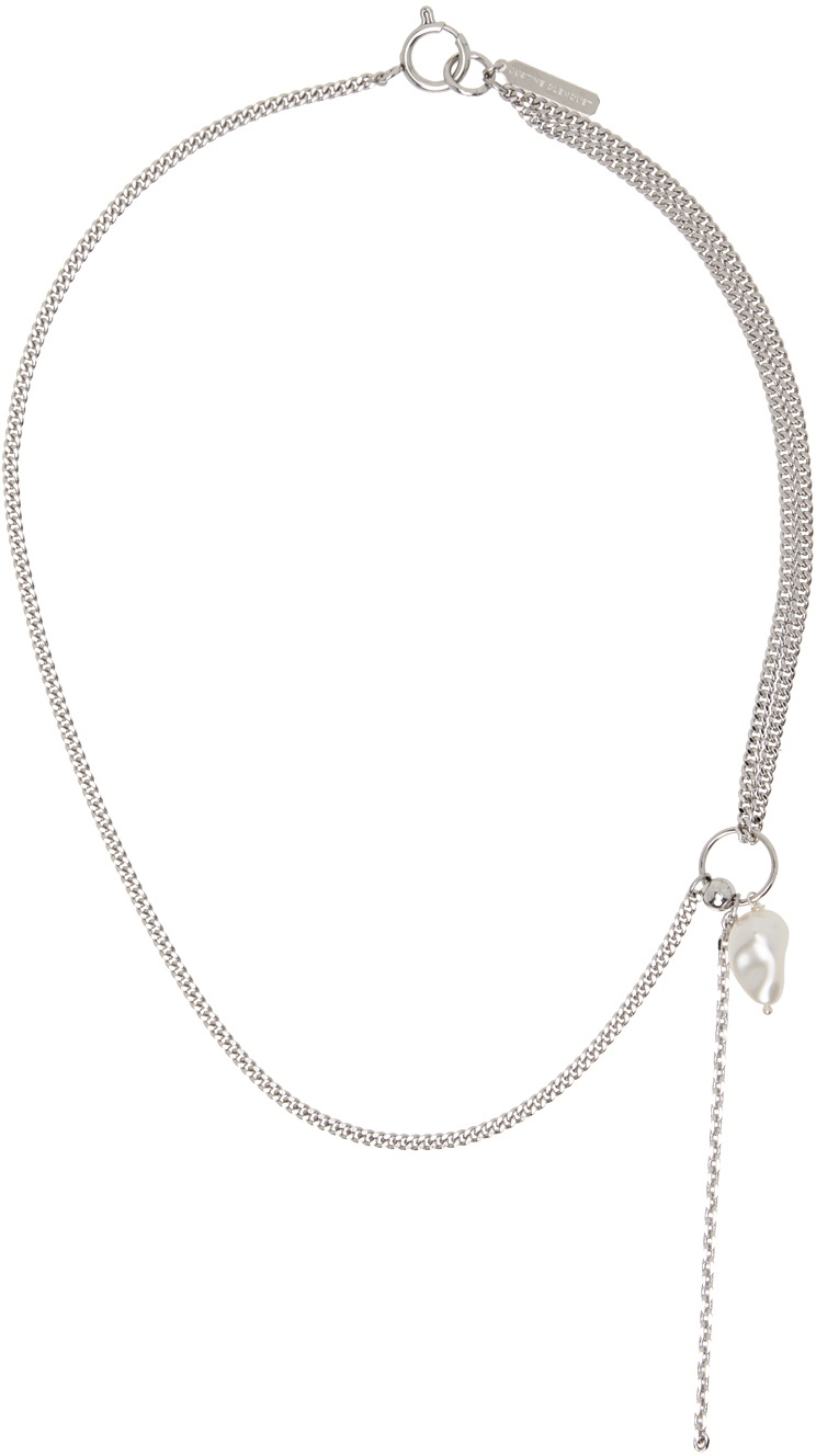 Justine Clenquet Silver Larry Necklace Justine Clenquet