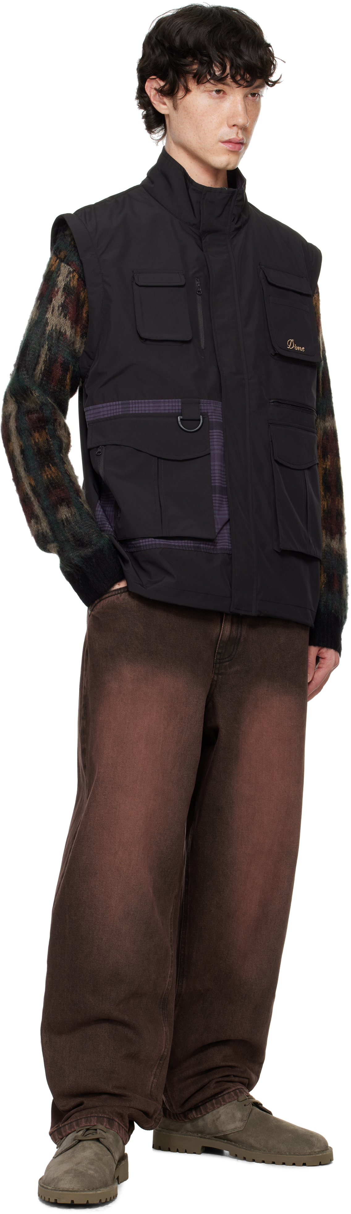 Dime Black Fishing Zip-Off Jacket Dime