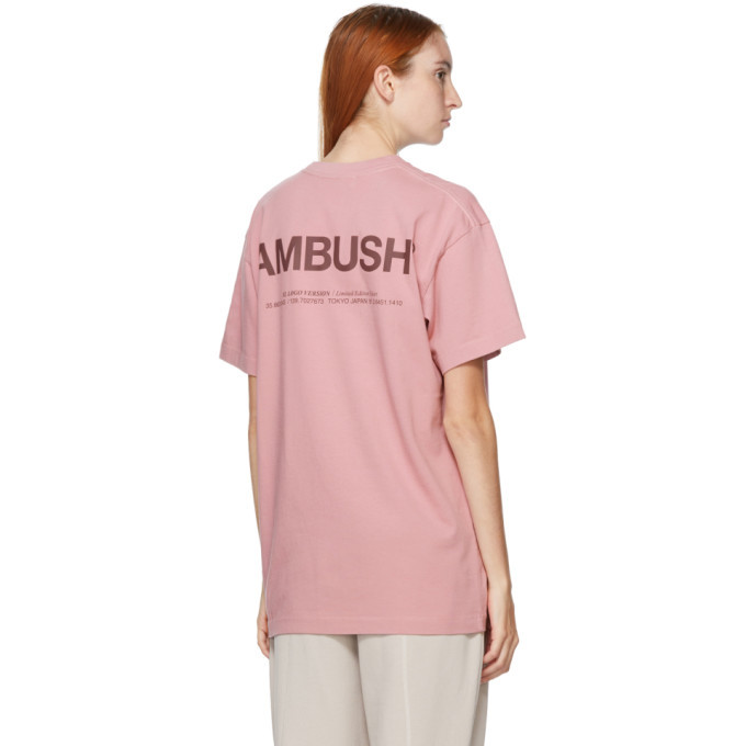 Ambush Pink XL Logo T-Shirt Ambush