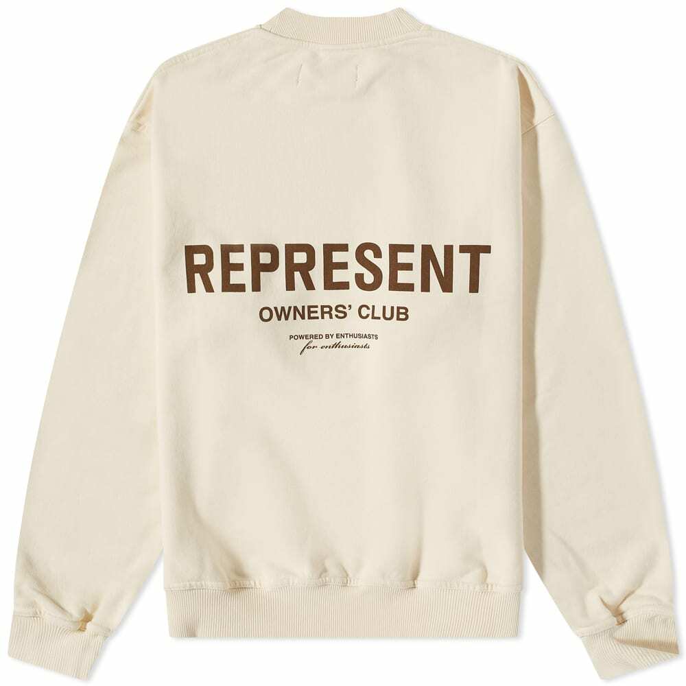 Represent Owners Club Crew Sweat in Buttercream Represent