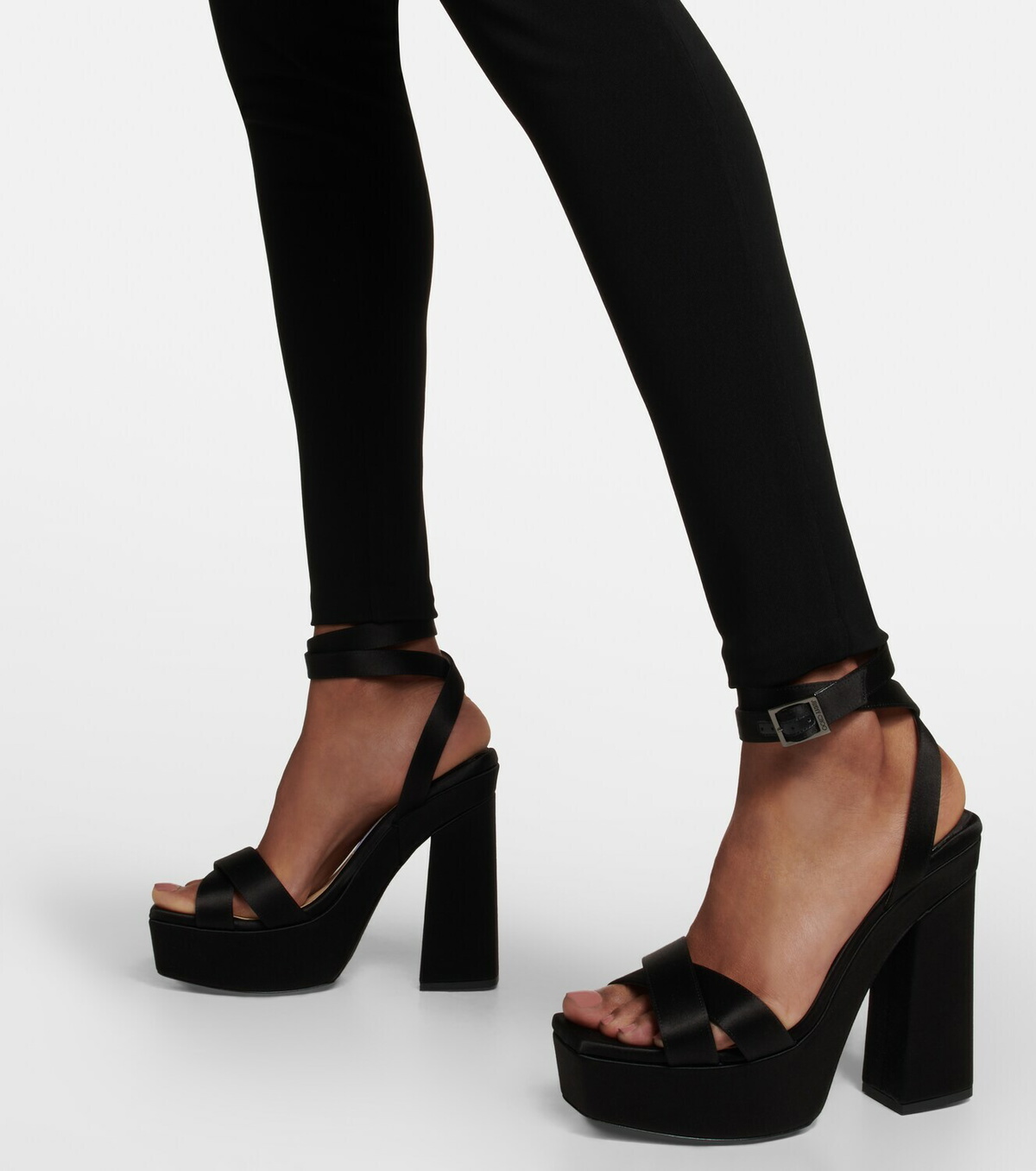 Jimmy Choo - Gaia satin platform sandals Jimmy Choo