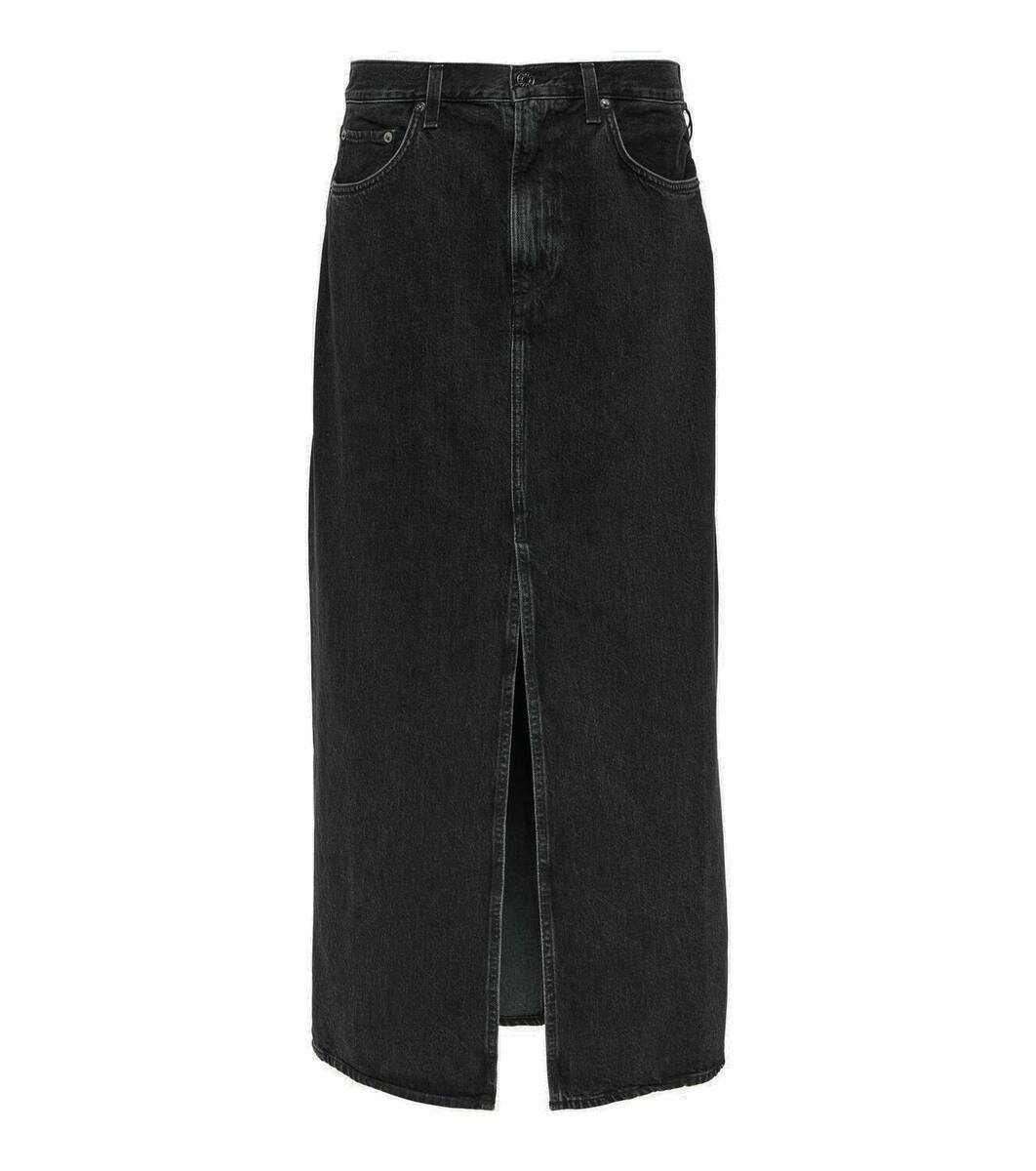 Agolde Leif denim maxi skirt AGOLDE