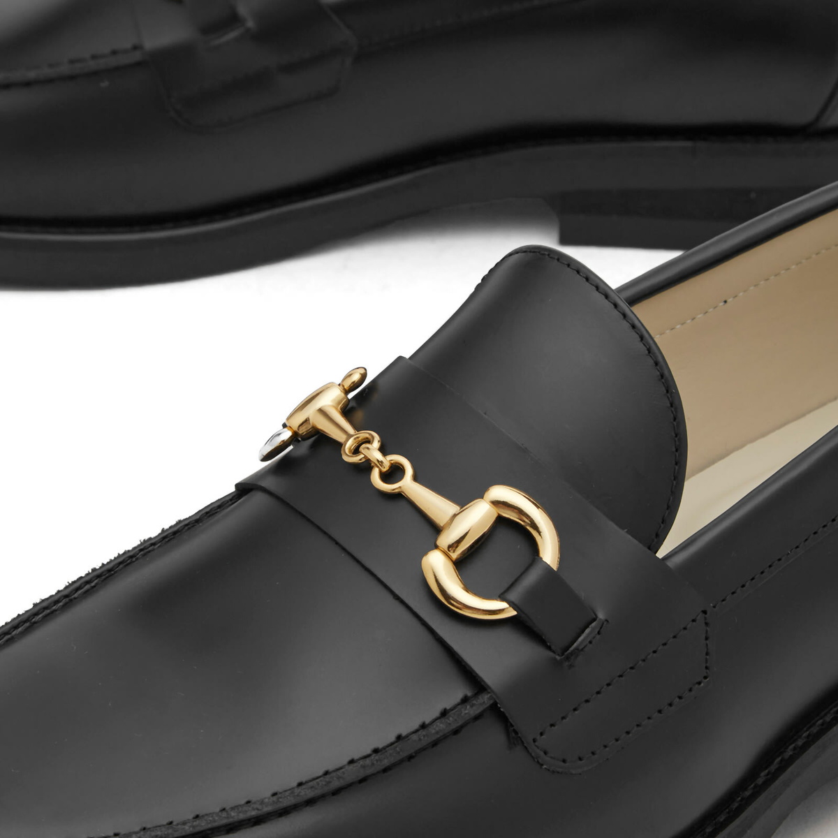Duke + Dexter Men's Wilde Horsebit Penny Loafer in Black Duke + Dexter