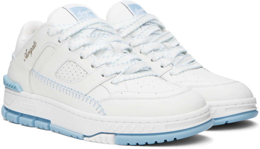 Axel Arigato White & Blue Area Lo Stitch Sneakers Axel Arigato