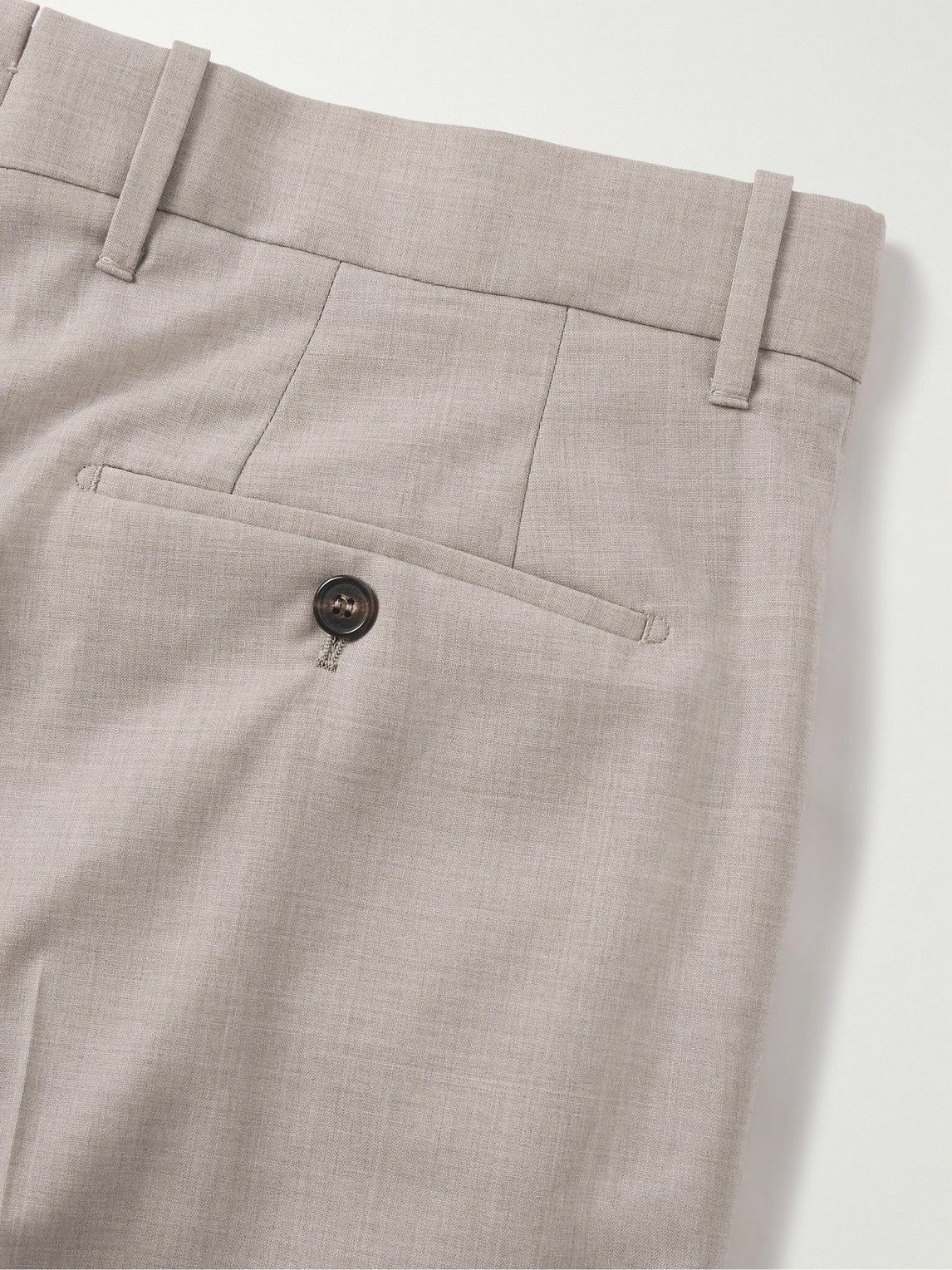 Incotex - Venezia 1951 Tapered Pleated Virgin Wool Trousers - Neutrals Incotex