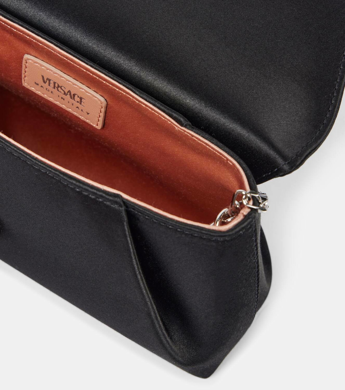 Versace Gianni Ribbon Small satin clutch Versace