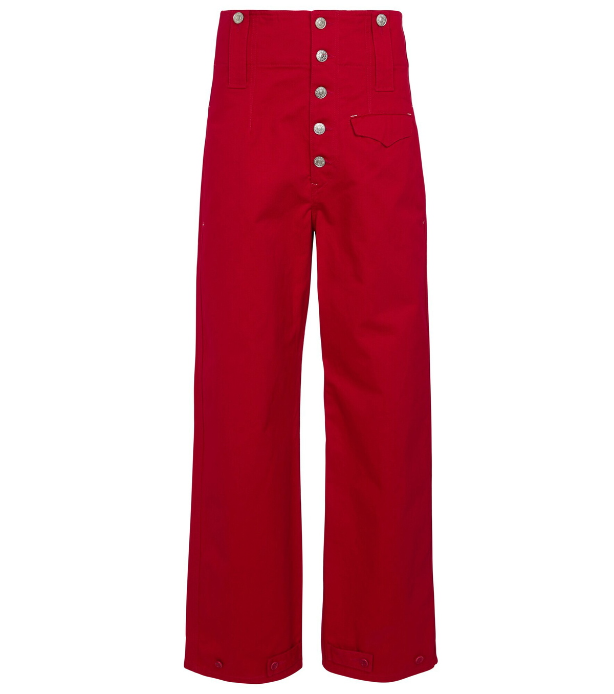 Isabel Marant - Darlena high-rise wide-leg cotton pants Isabel Marant - Darlena high-rise wide-leg cotton pants