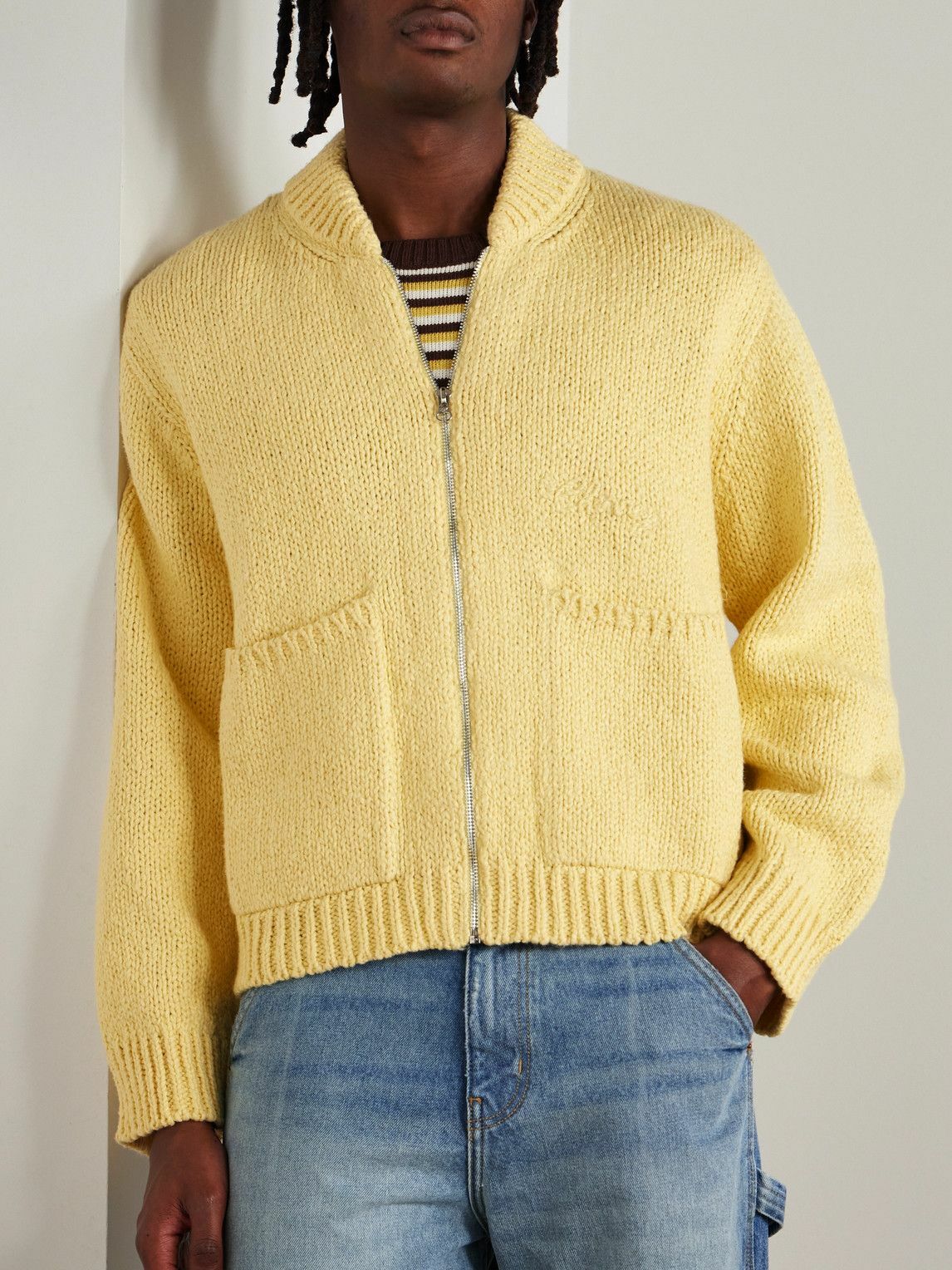 Cherry Los Angeles - Logo-Detailed Cotton Jacket - Yellow CHERRY LA