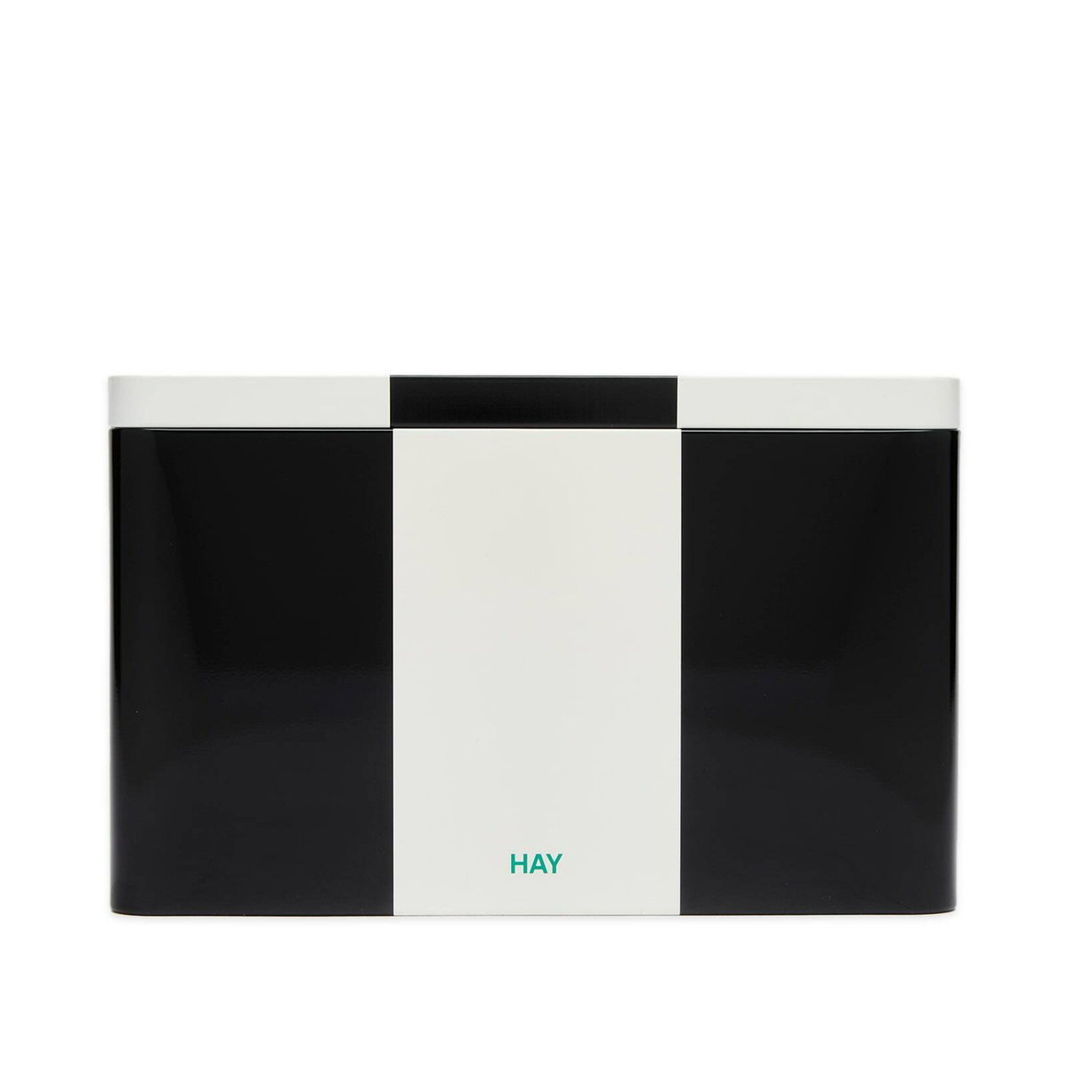 HAY Tin Container - Medium in Black/Off-White HAY