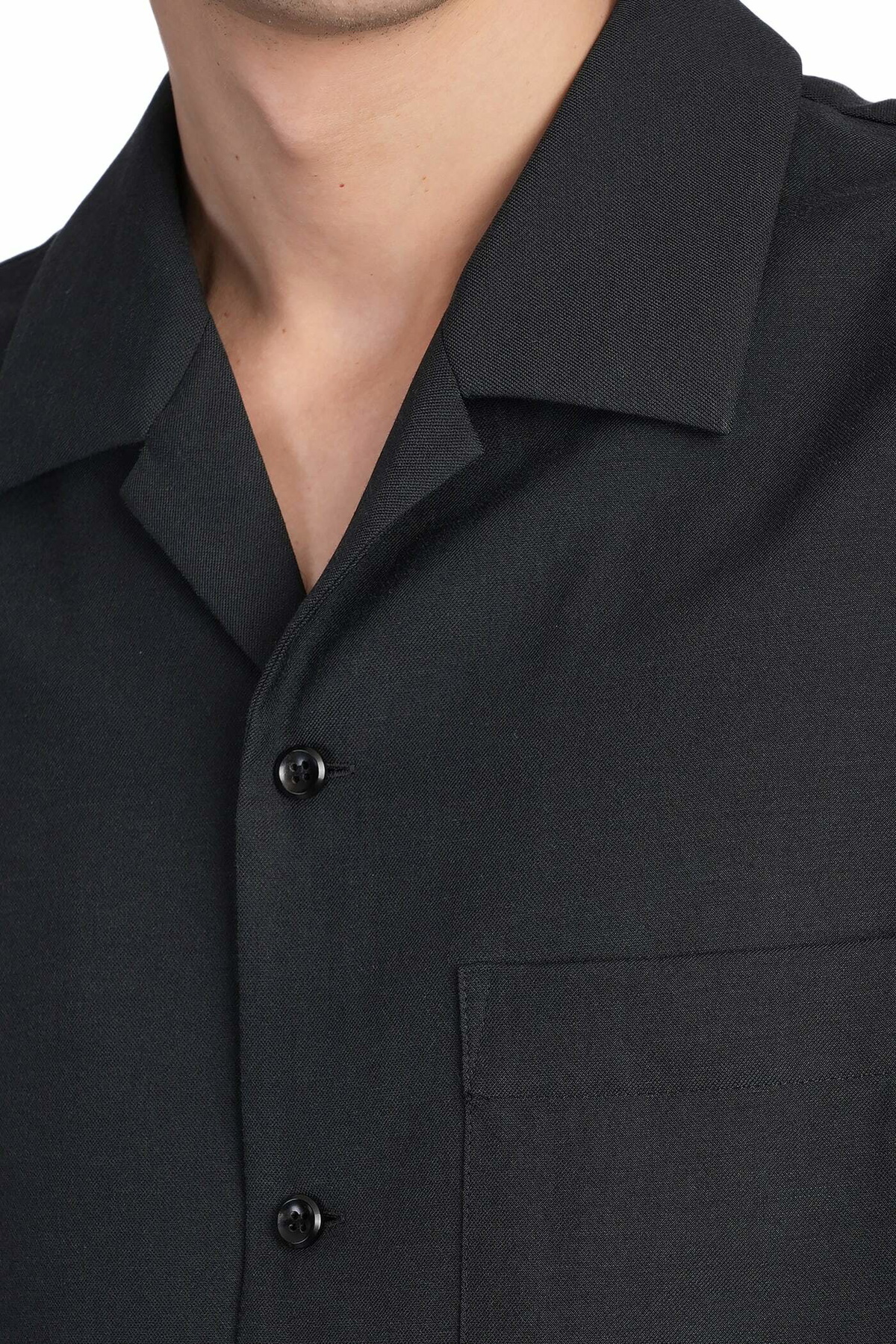 Attachment Shirt In Black Polyester Attachment