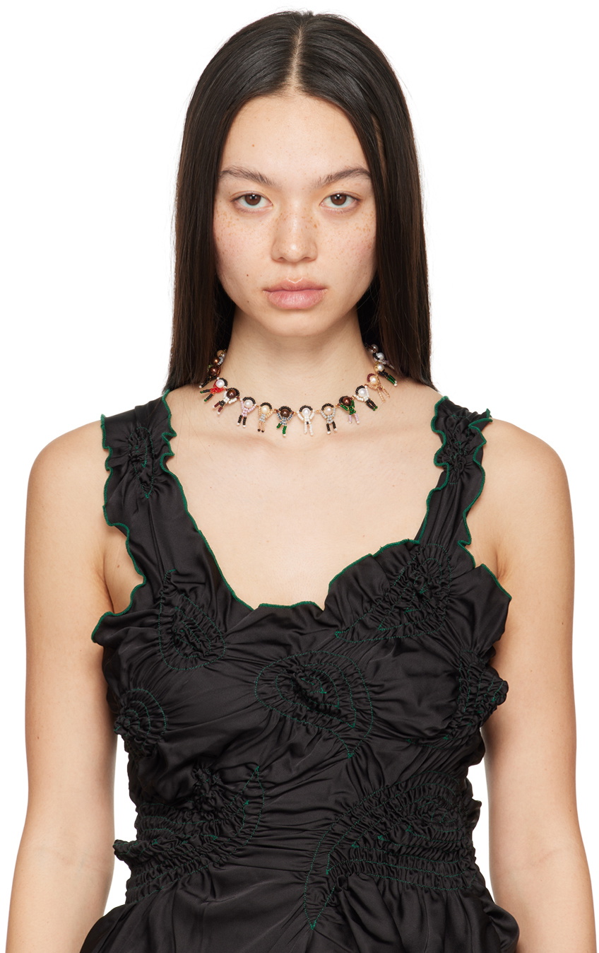 J.Kim Multicolor Beaded Choker J.KIM