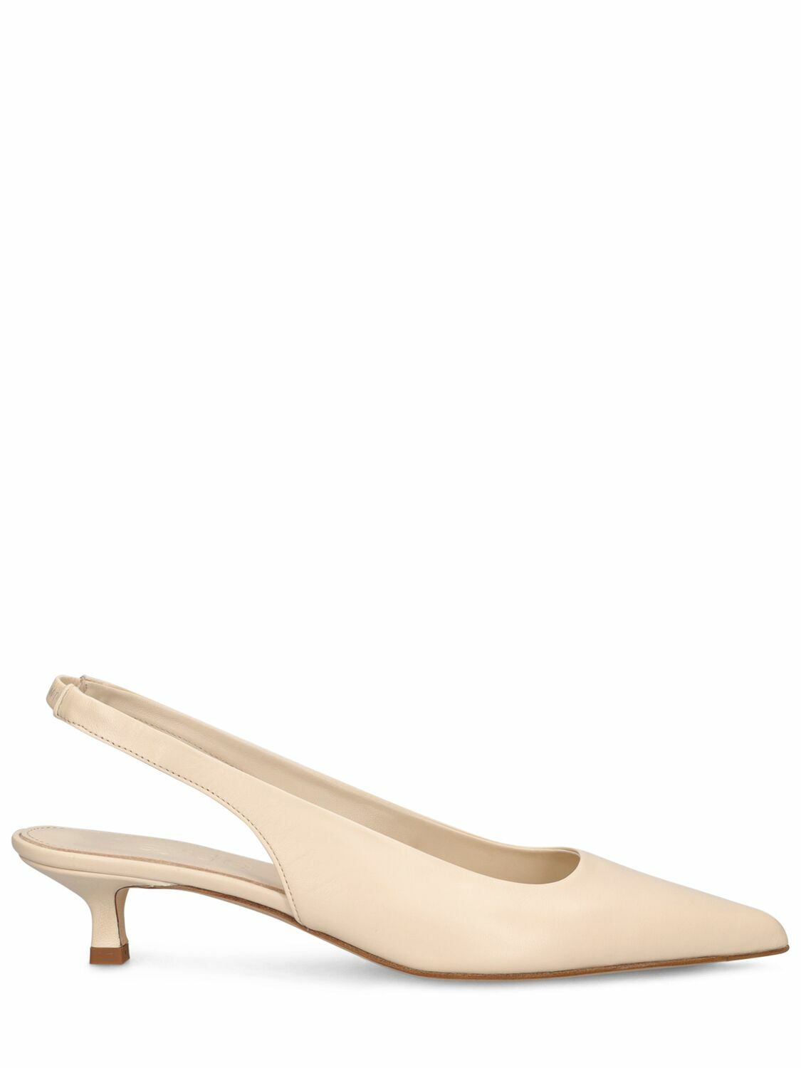 AEYDE - 35mm Valerie Leather Slingbacks Aeyde