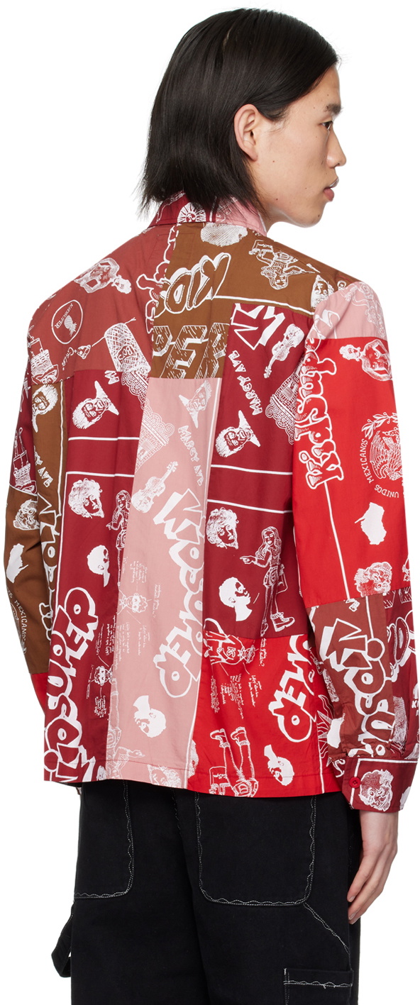 KidSuper Red Patchwork Shirt KidSuper