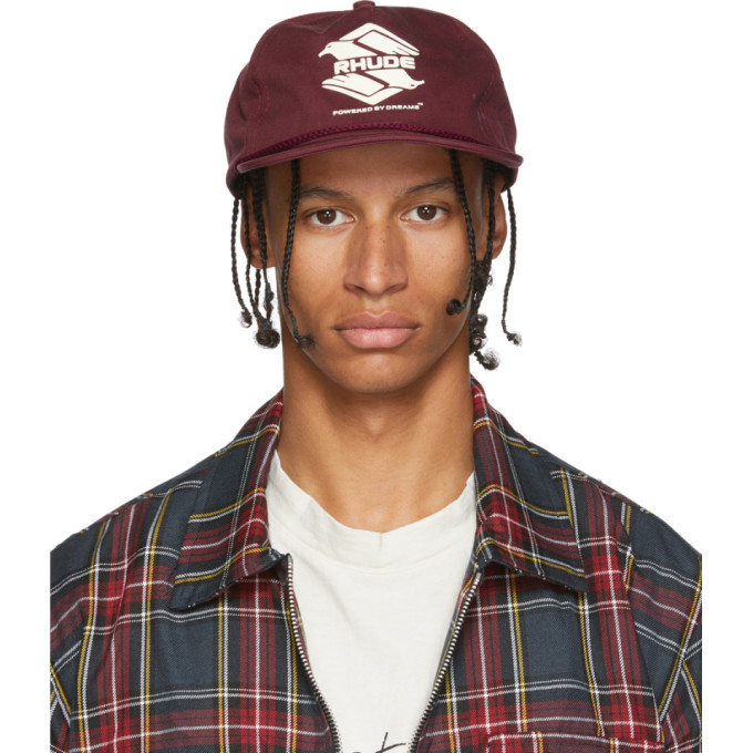 Rhude Burgundy Double Eagle Cap Rhude