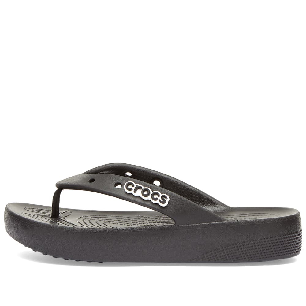 Crocs Women's Classic Platform Flip W in Black Crocs