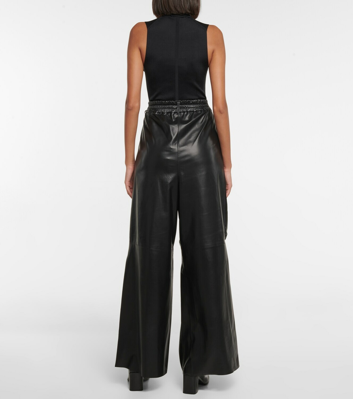 Petar Petrov Gines wide-leg leather sweatpants Petar Petrov