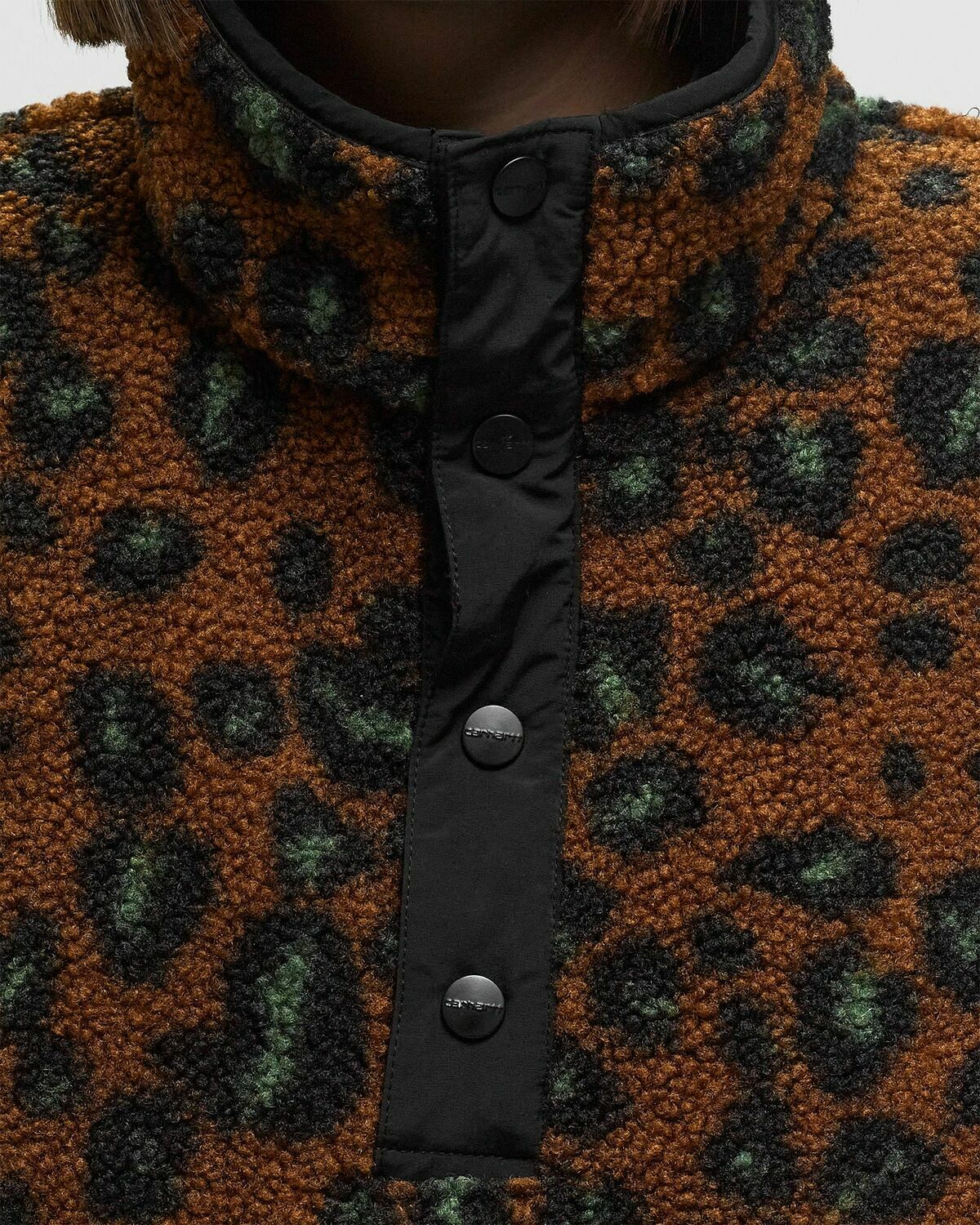 Carhartt Wip Elliot High Neck Liner Brown Fleece Jackets Carhartt WIP