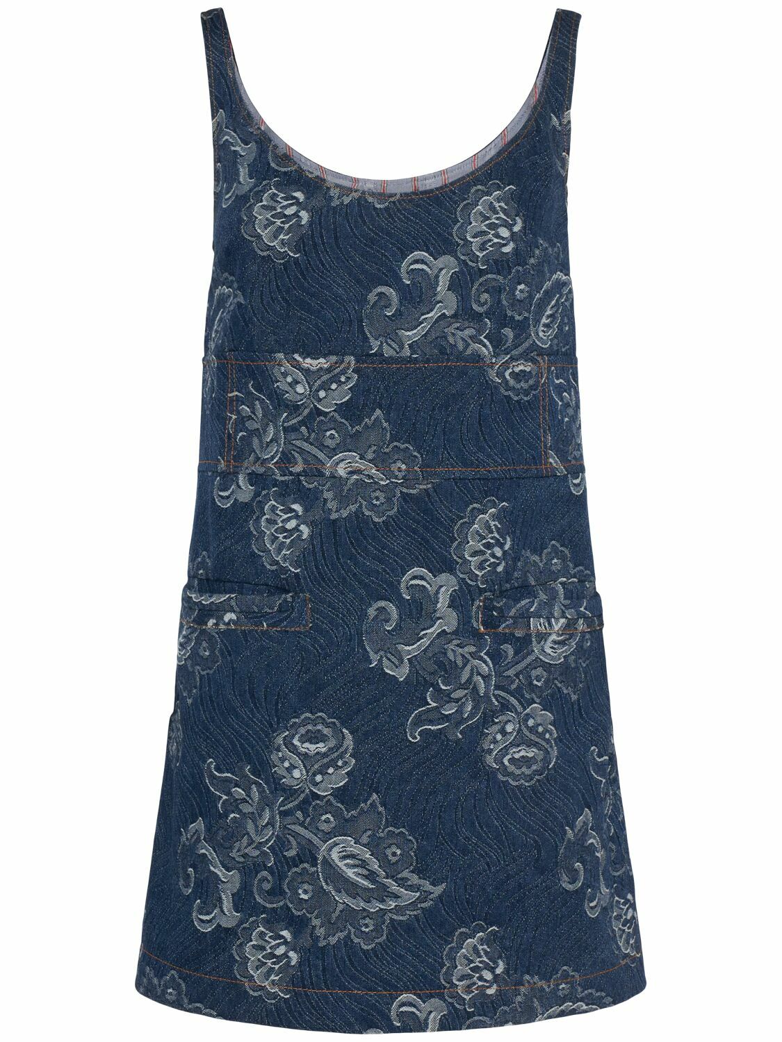 ETRO Printed Denim Mini Dress Etro