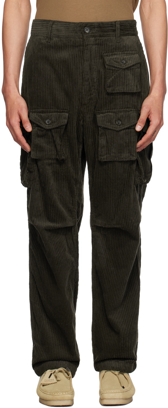 Engineered Garments Green Bellows Pockets Cargo Pants Engineered Garments