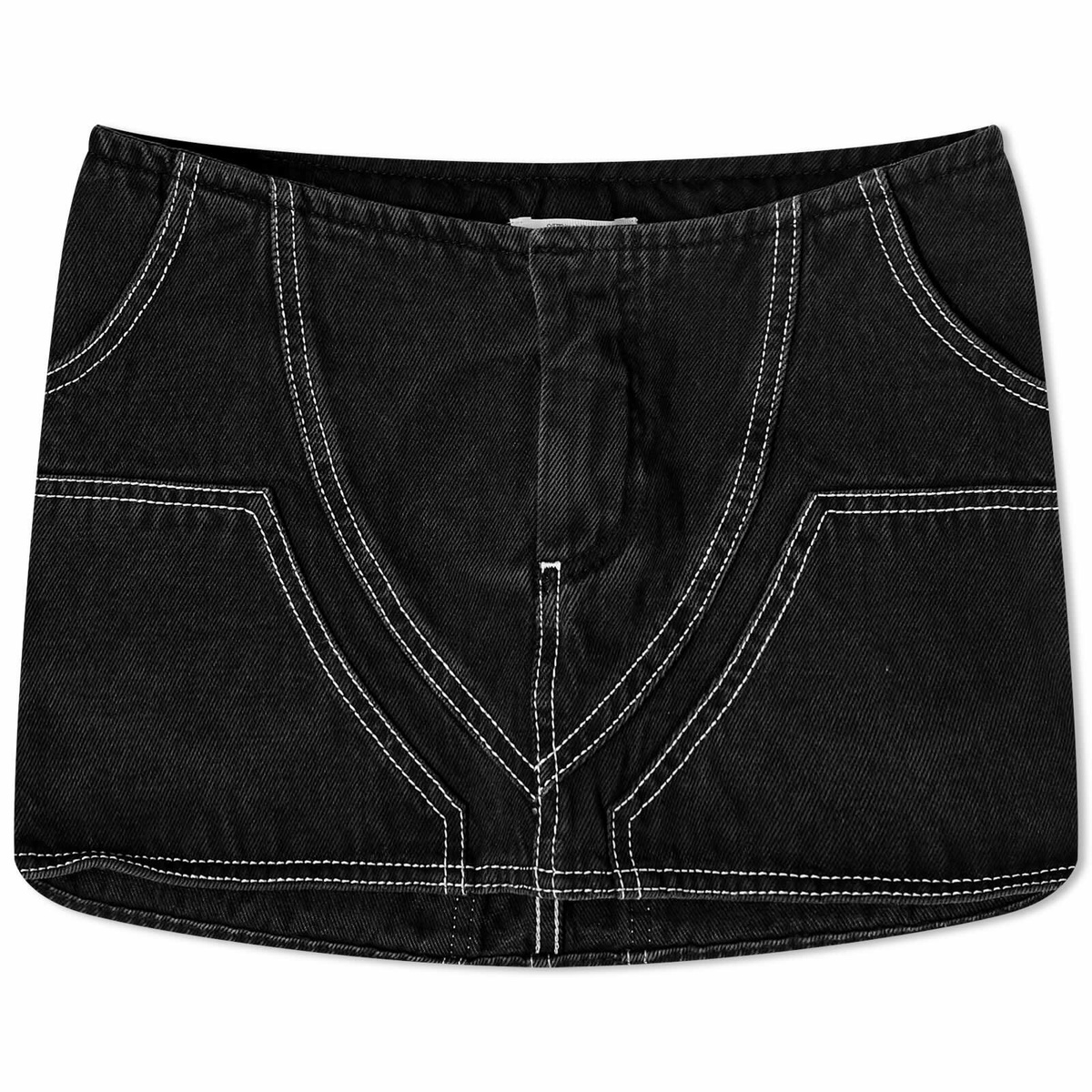 Off-White Women's Motorcycle Mini Skirt in Black Off-White