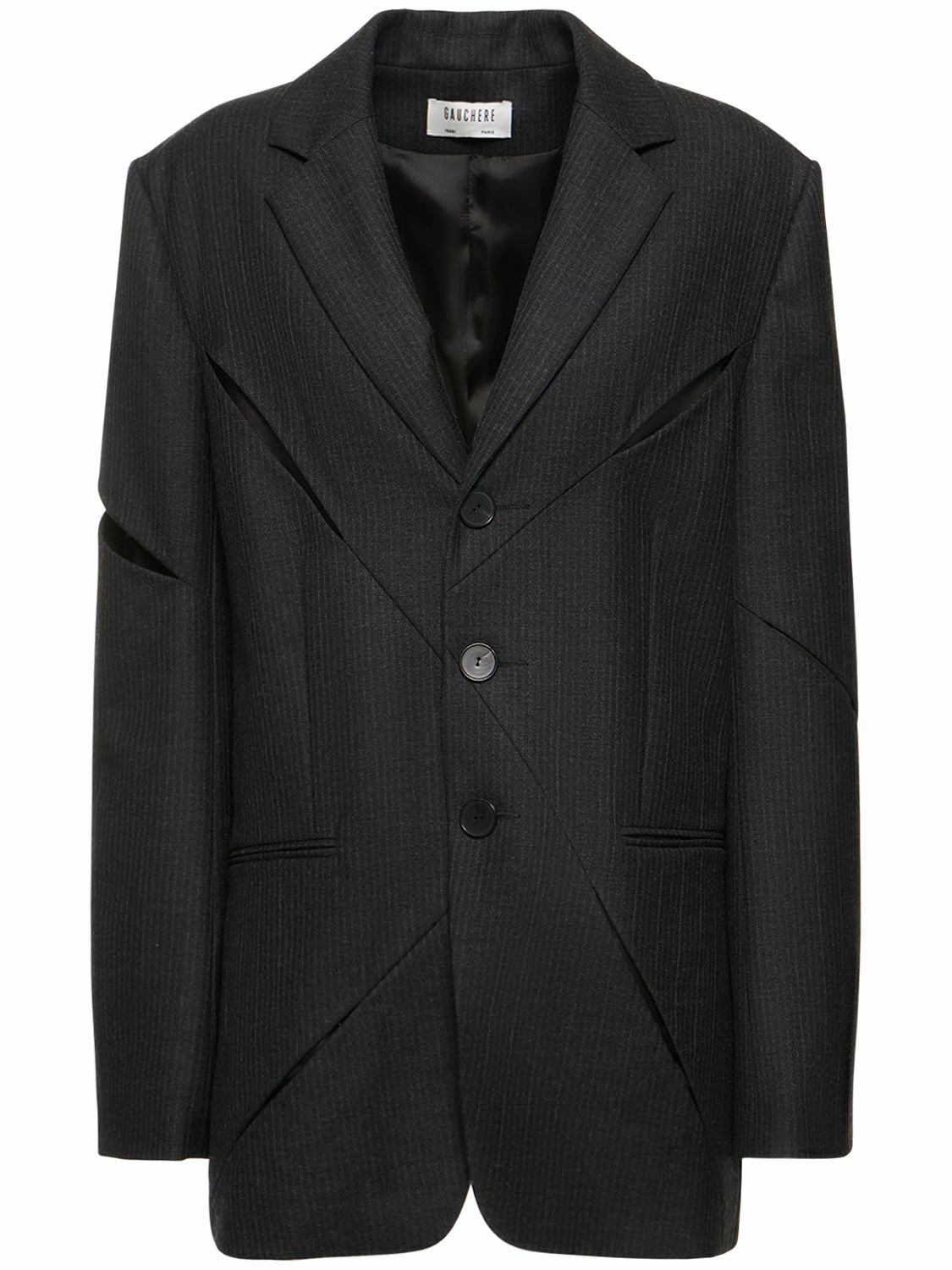 GAUCHERE - Single Breast Pinstripe Wool Jacket GAUCHERE