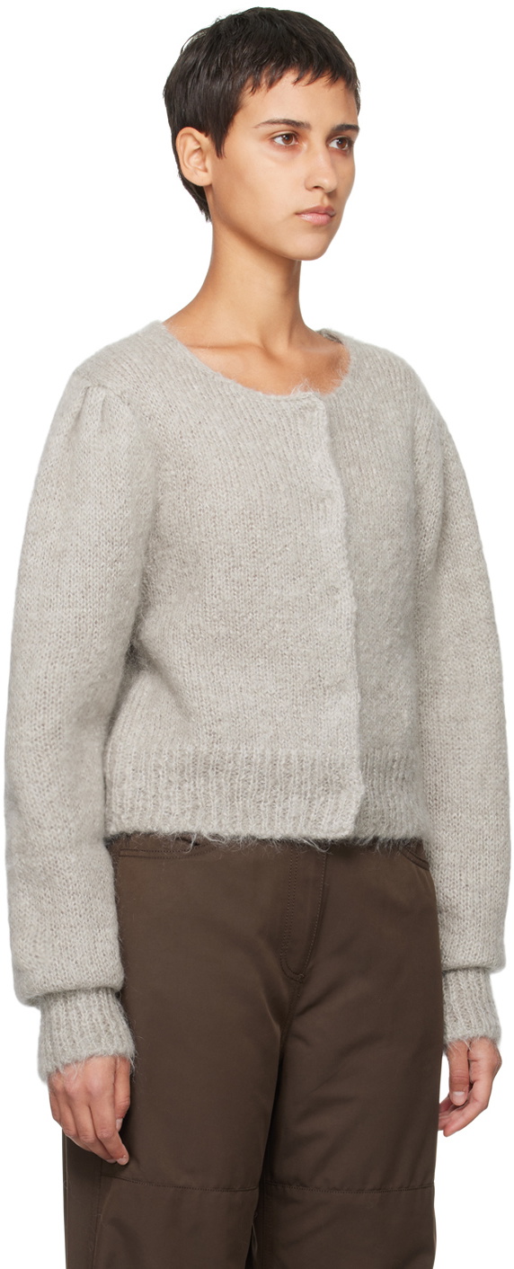 AMOMENTO Gray New Grandma Cardigan AMOMENTO