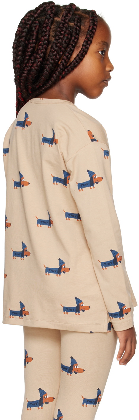 TINYCOTTONS Kids Tan Dogs T-Shirt TINYCOTTONS
