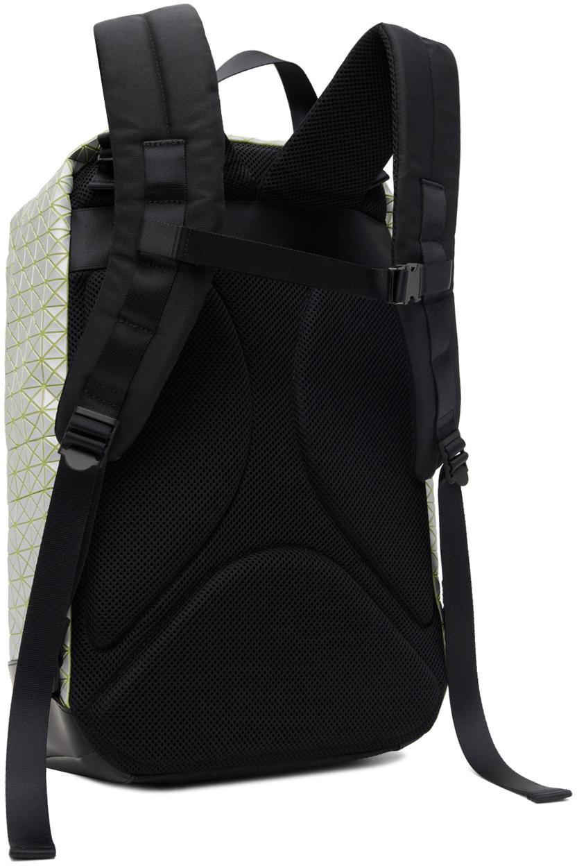 BAO BAO ISSEY MIYAKE Green & Gray Liner Reflector Backpack Bao Bao ...