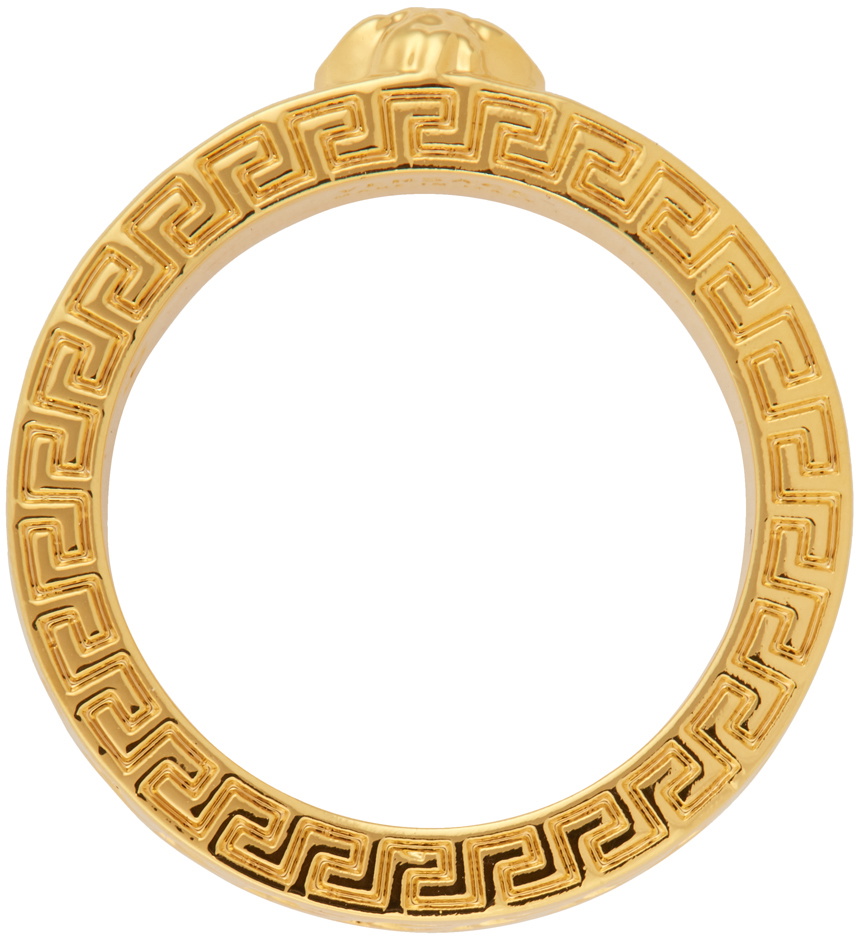 Versace Gold Chain Band Ring Versace