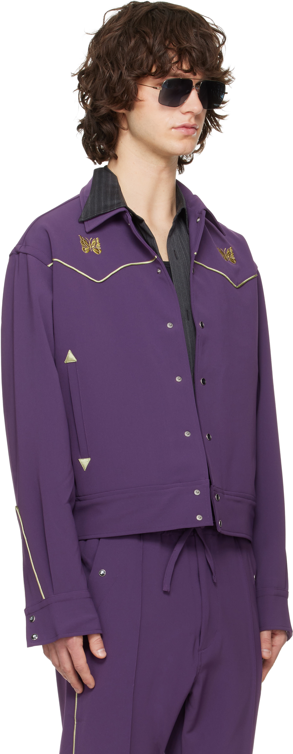 NEEDLES Purple Piping Cowboy Jacket Needles