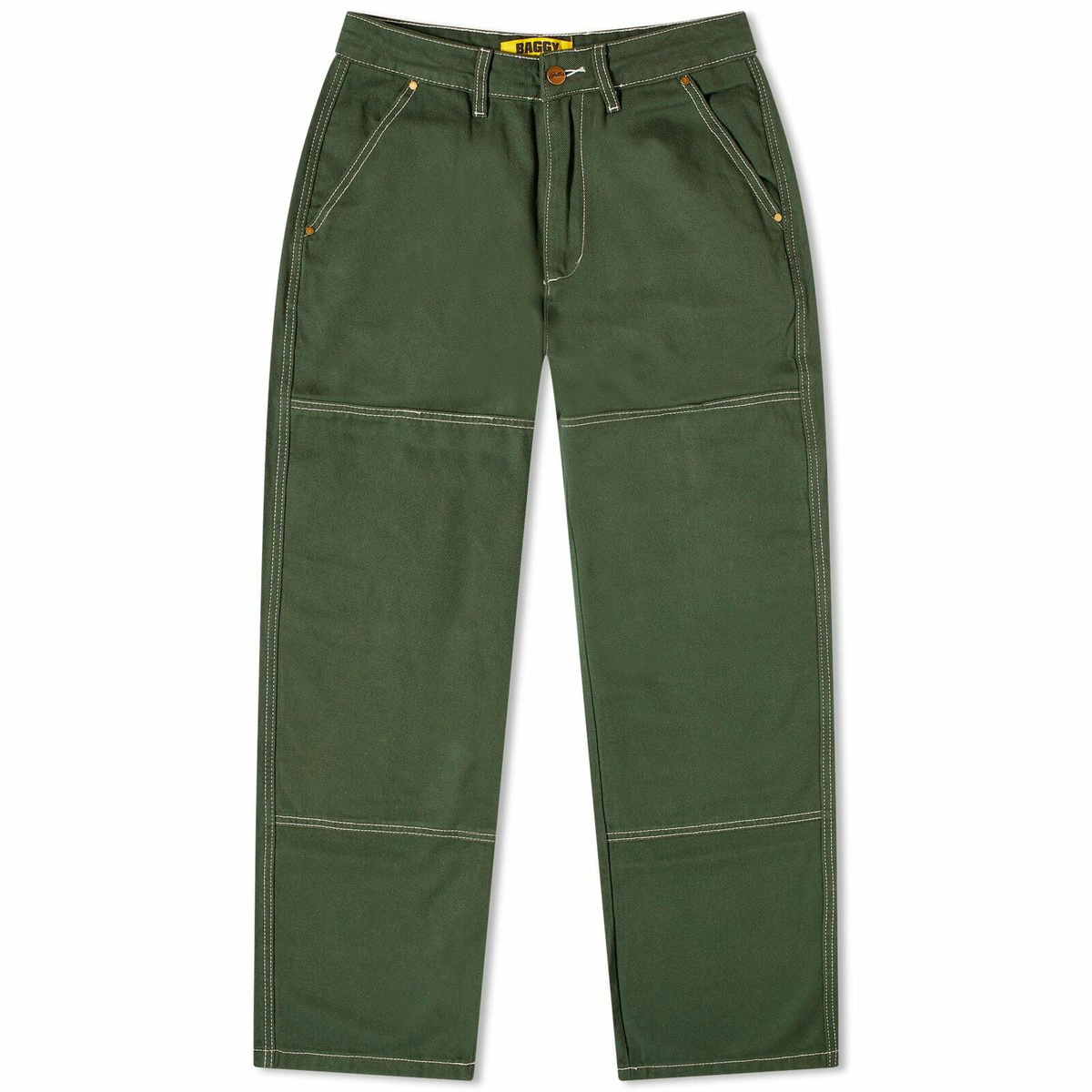 Butter Goods Men's Double Knee Work Pant in Dark Forest Butter Goods
