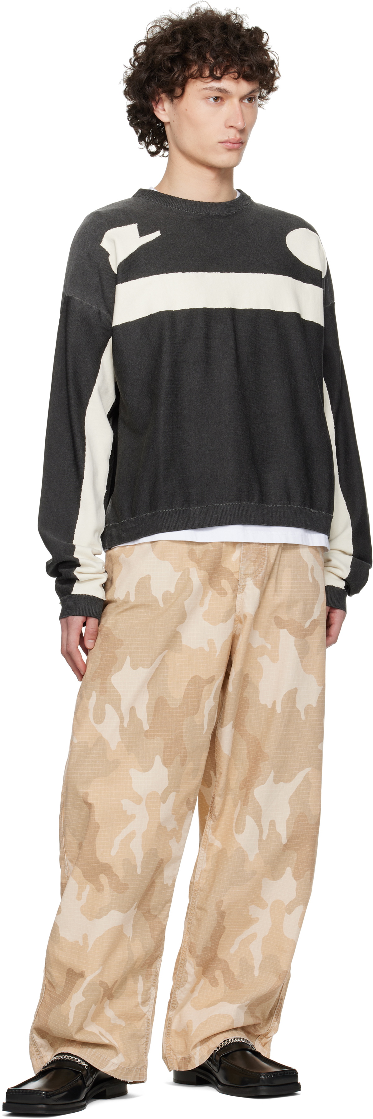 424 Black Soccer Knit Sweater 424