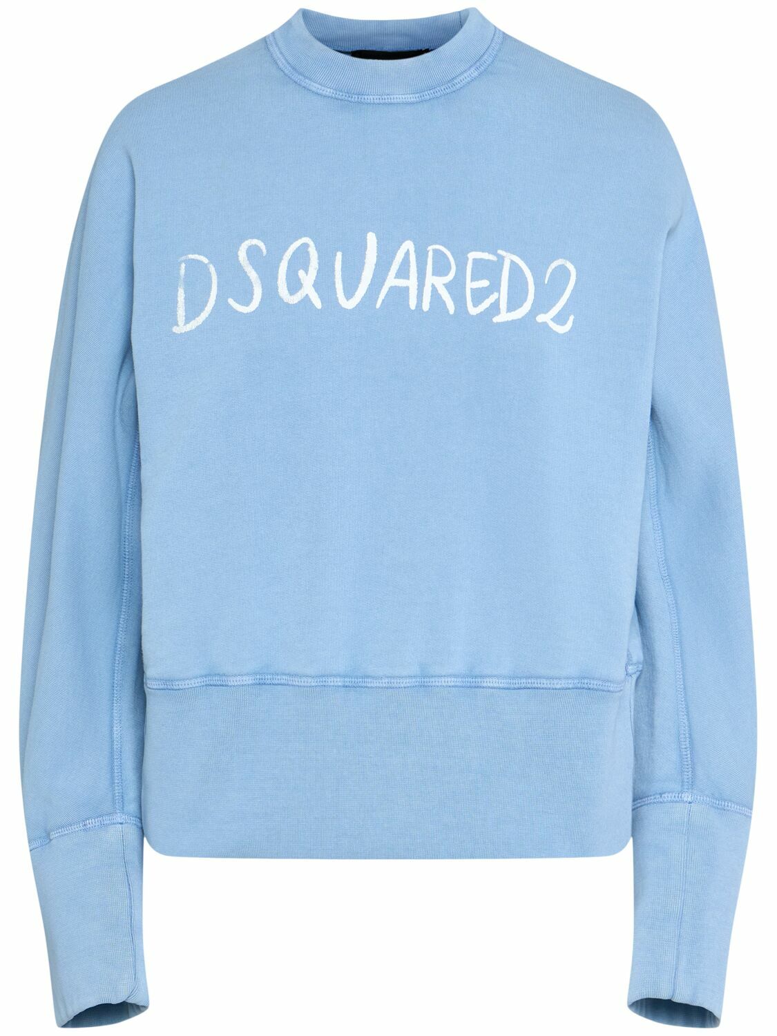 DSQUARED2 Logo Print Cotton Sweatshirt Dsquared2