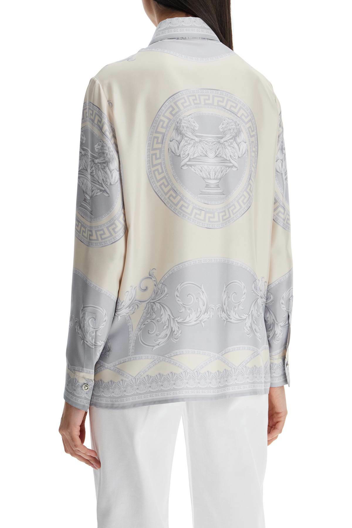 VERSACE silk shirt the cut of the gods Grey Versace