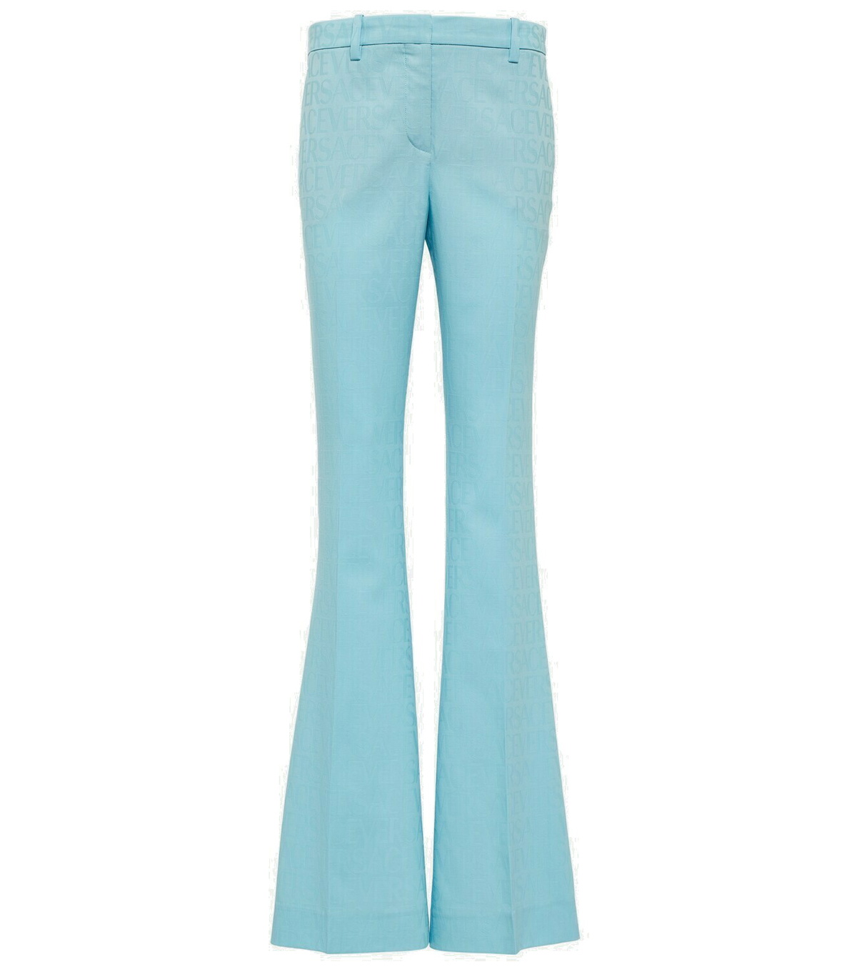 Versace Versace Allover flared wool pants Versace