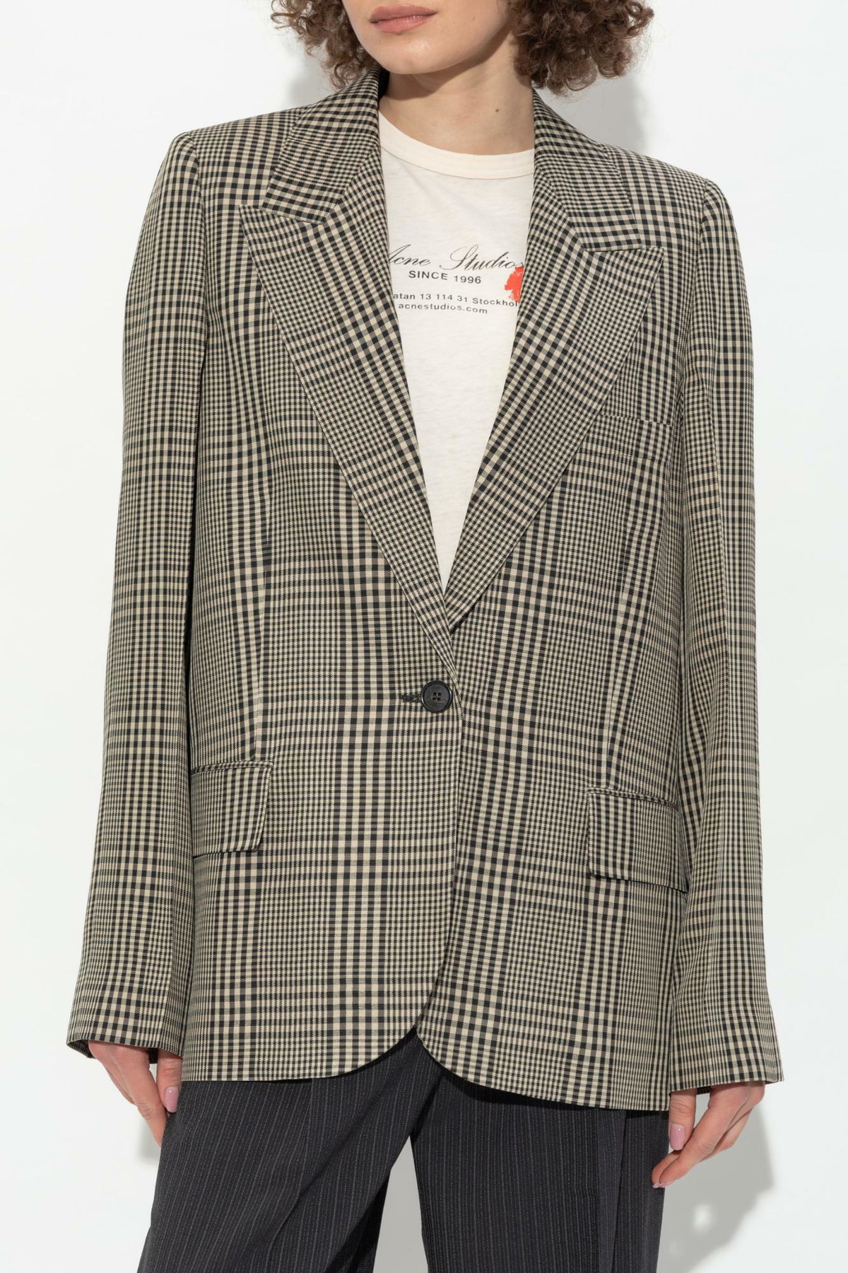 Acne Studios Blazer With Check Pattern Acne Studios