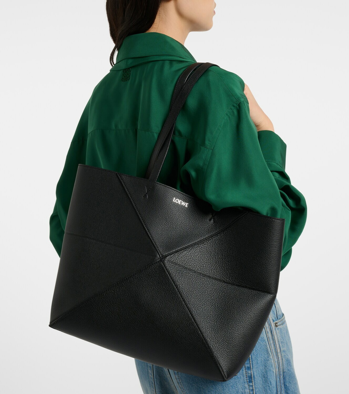Loewe Puzzle Fold Medium leather tote bag Loewe