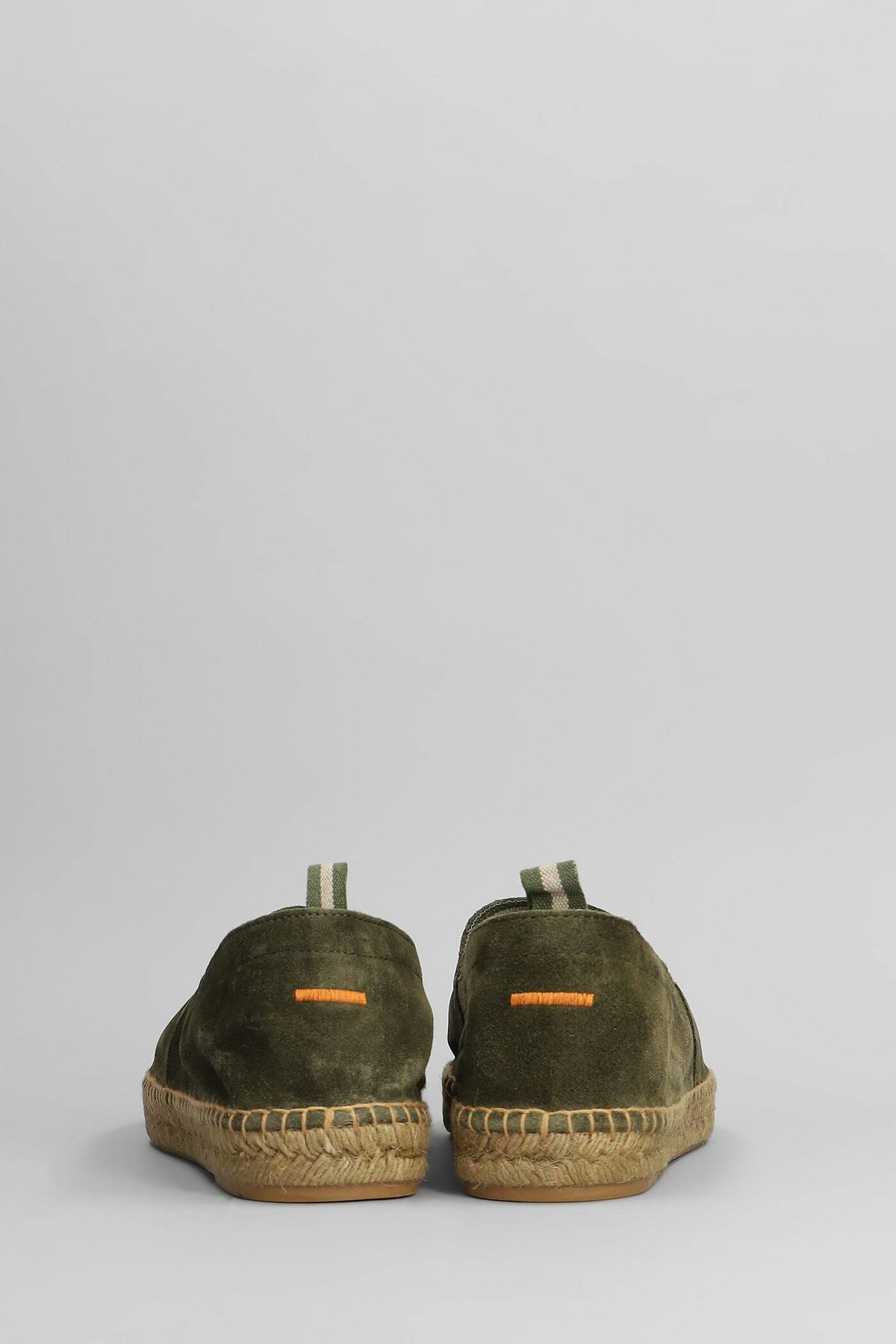 Castañer Pablo T-186 Espadrilles In Green Suede Castaner