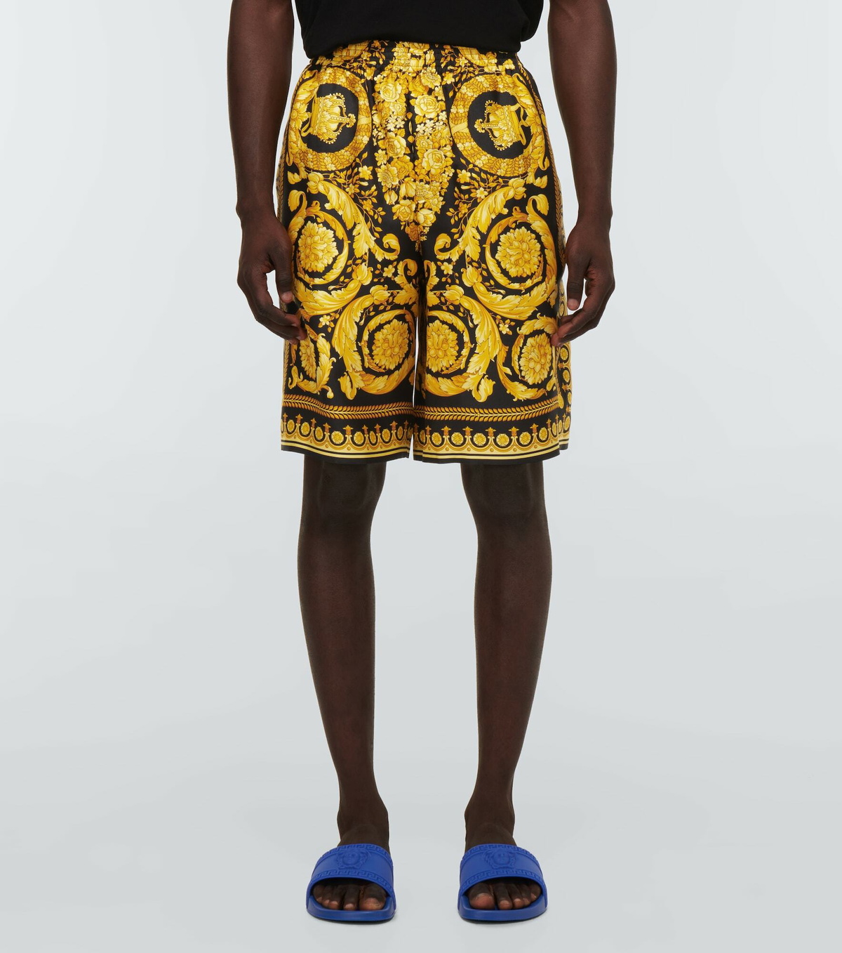 Versace - Printed silk shorts Versace