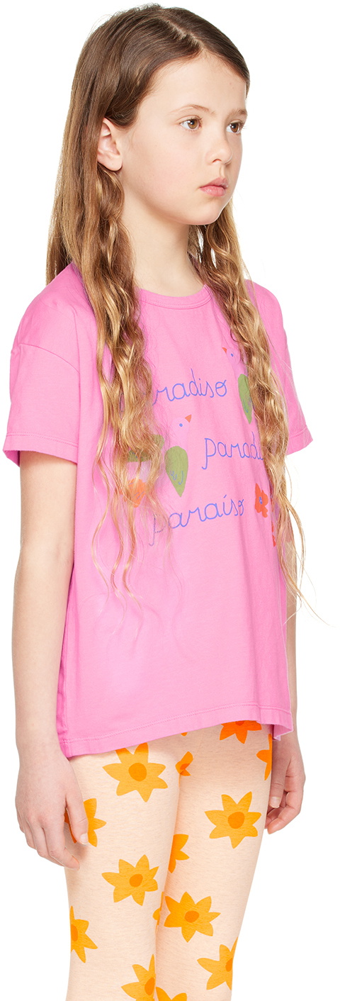 TINYCOTTONS Kids Pink 'Paradiso' T-Shirt TINYCOTTONS