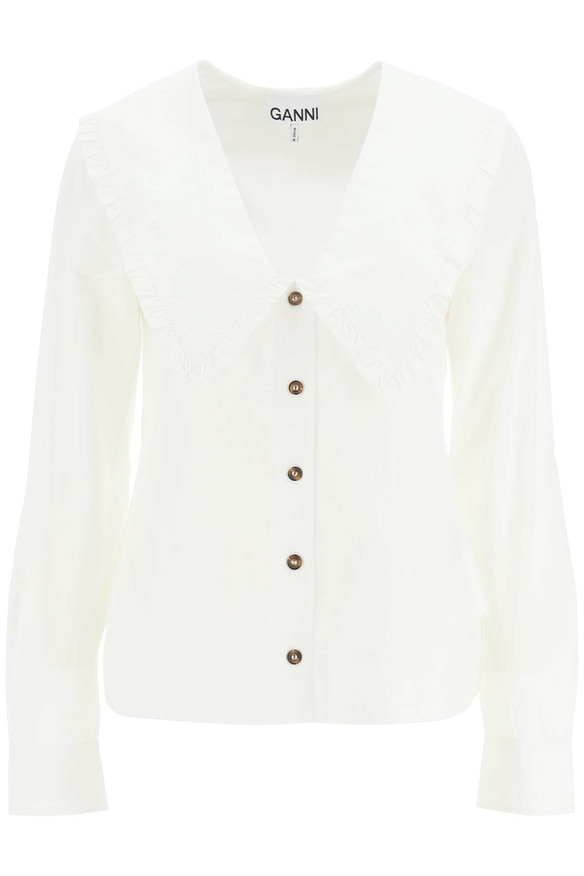 Ganni Cotton Poplin Shirt GANNI
