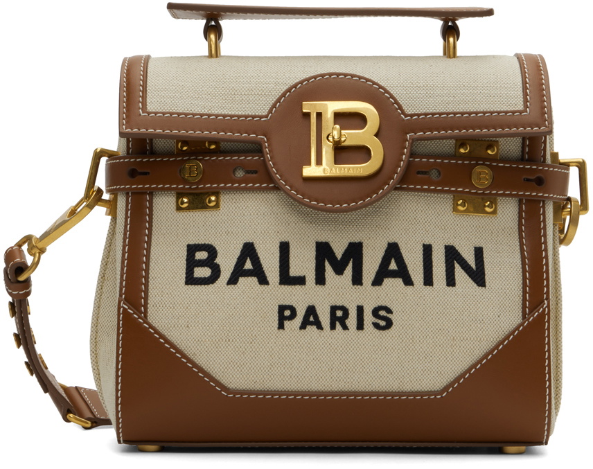 Balmain Beige B-Buzz Bag Balmain