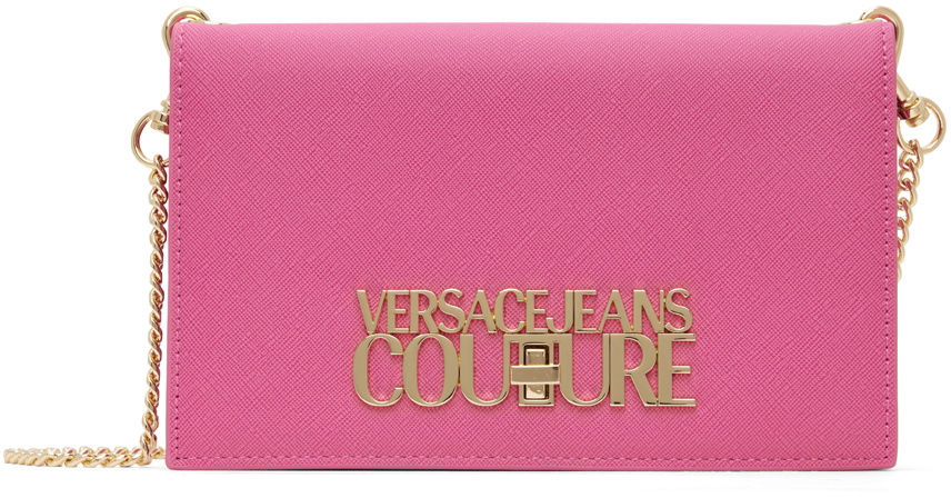 Versace Jeans Couture Pink Lock Lock Bag Versace