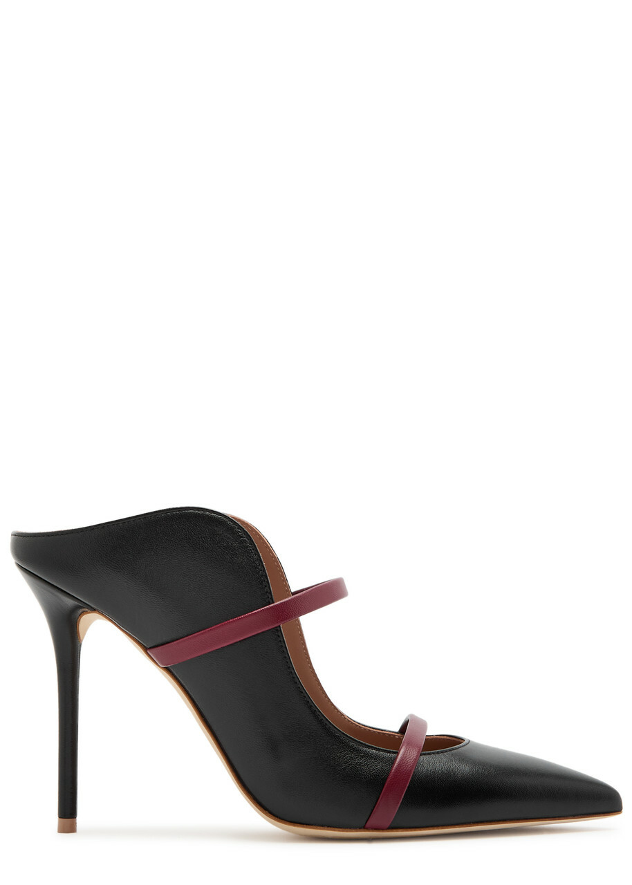 Malone Souliers Maureen 100 Lace Mules Black Red Malone Souliers