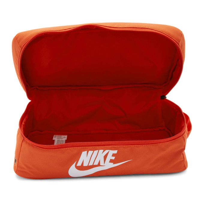 Nike Orange Nylon Shoe Box Bag Nike