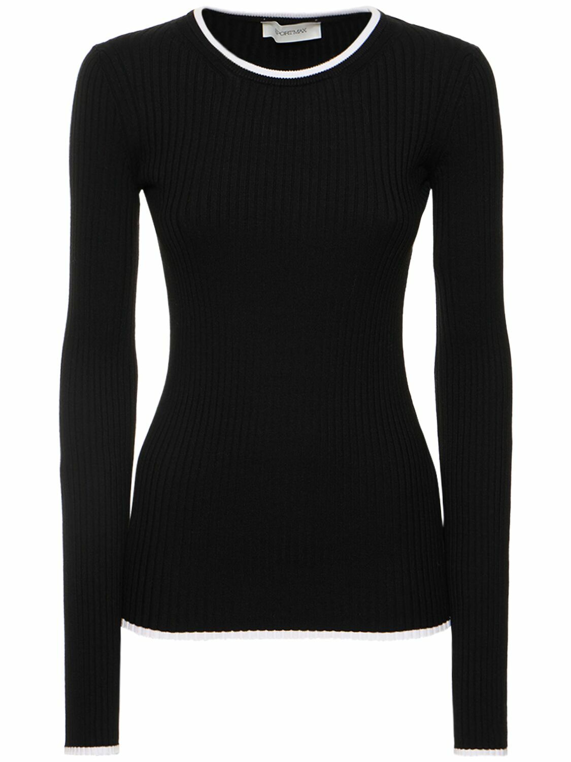 SPORTMAX Albino Rib Knit Sweater Sportmax