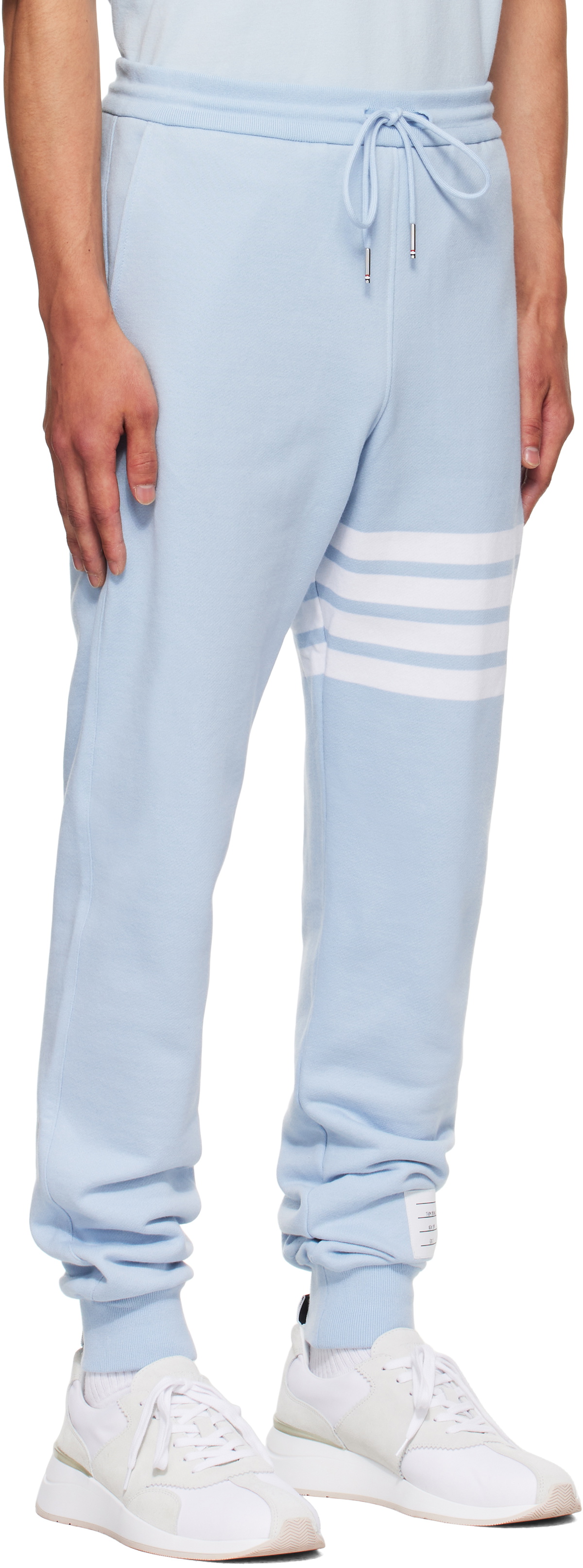 Thom Browne Blue Classic Loopback 4-Bar Sweatpants Thom Browne